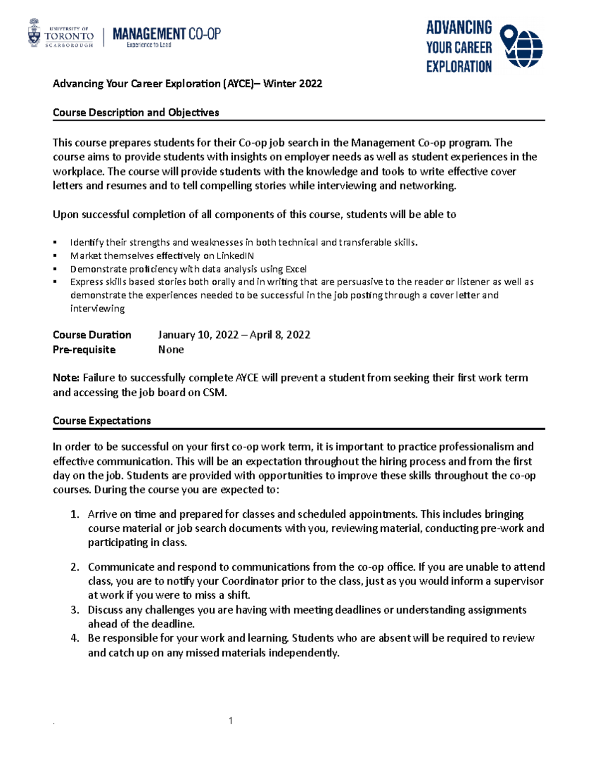 Winter 2022 Course Syllabus - COPB50 - U of T - Studocu