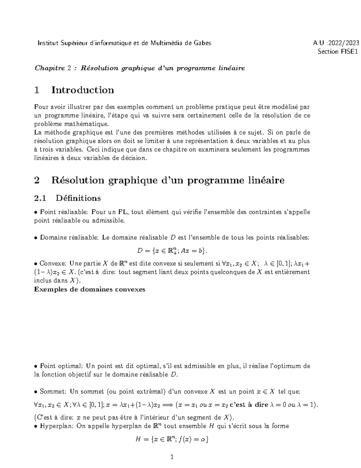 Cours Recherche - chap1 - Institut Sup ́erieur d’informatique et de ...