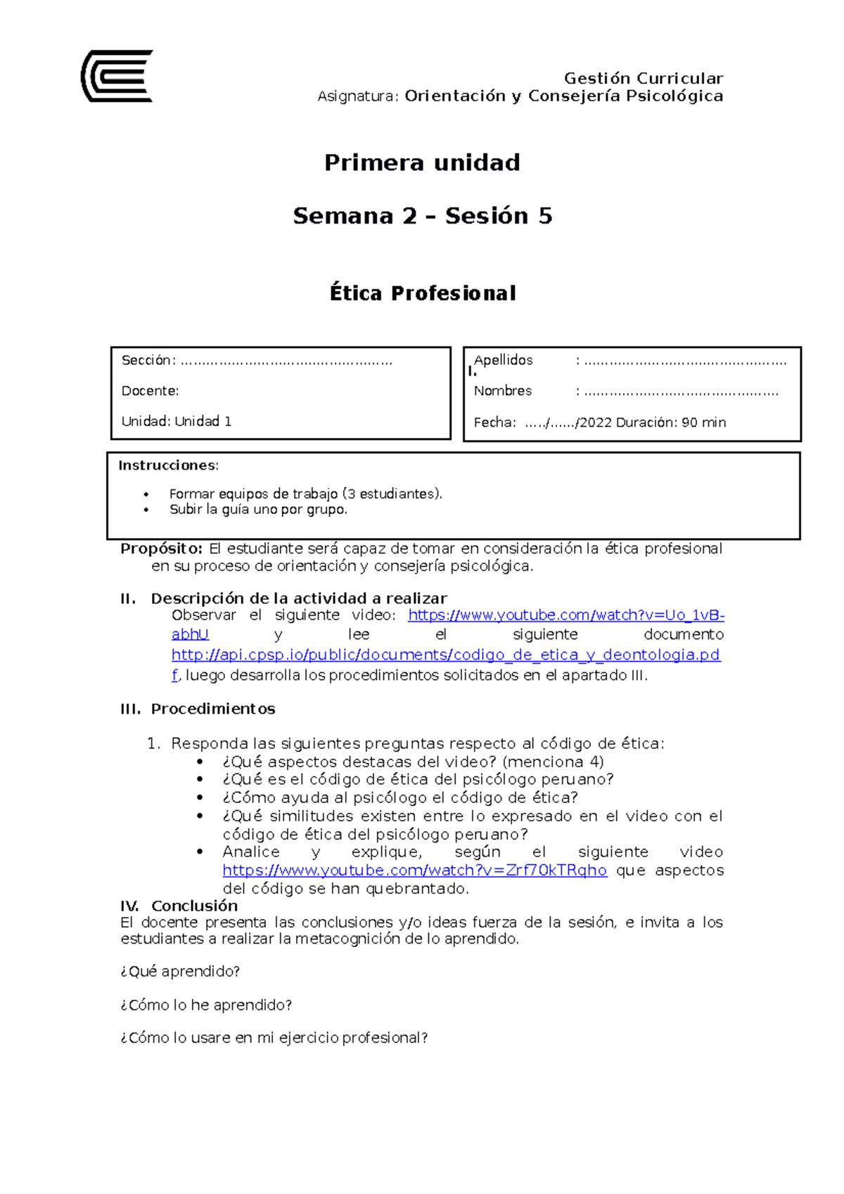 GUÍA semana 2 - verano - SDDDDDDDD - Gestión Curricular Asignatura ...