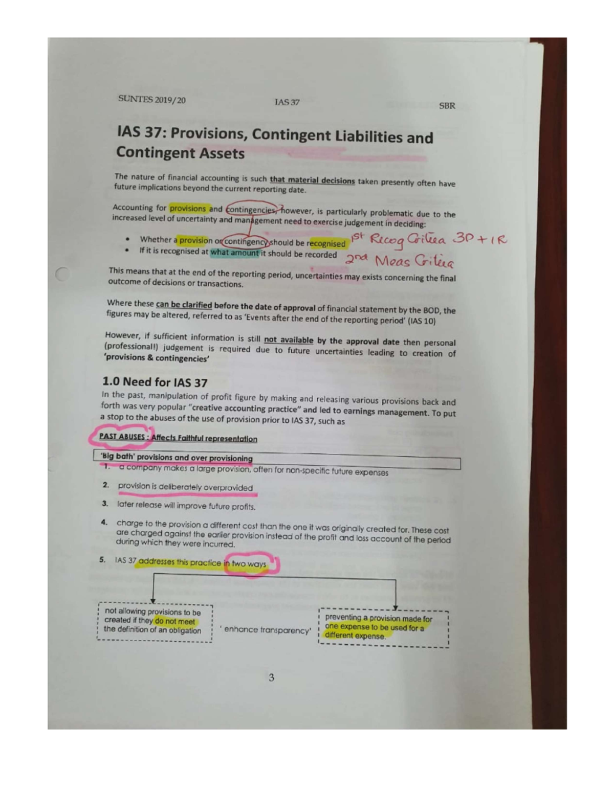 IAS 37 Part 1 - Notes - ACCA Financial Reporting - Studocu