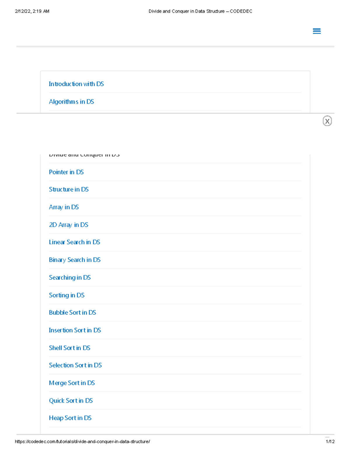 Divide And Conquer In Data Structure Codedec Introduction With Ds Algorithms