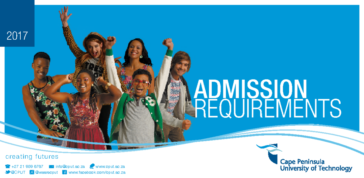 Admission requirements 06042017 - ADMISSION REQUIREMENTS 2017 +27 21 ...