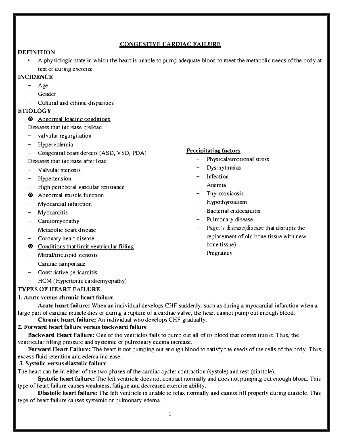 12. CCF - Congestive cardiac failure - CONGESTIVE CARDIAC FAILURE ...