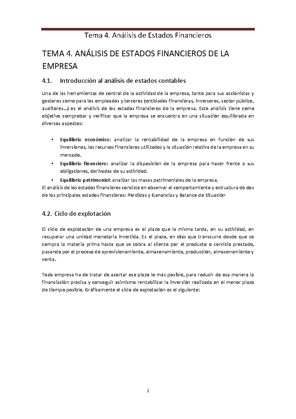 TEMA 4 - hhujhj - TEMA 4. AN¡LISIS DE ESTADOS FINANCIEROS DE LA EMPRESA 4. IntroducciÛn al an ...