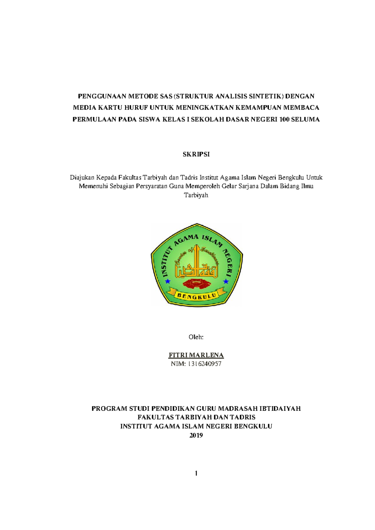 Fitri Marlena - NNN - 1 PENGGUNAAN METODE SAS (STRUKTUR ANALISIS ...