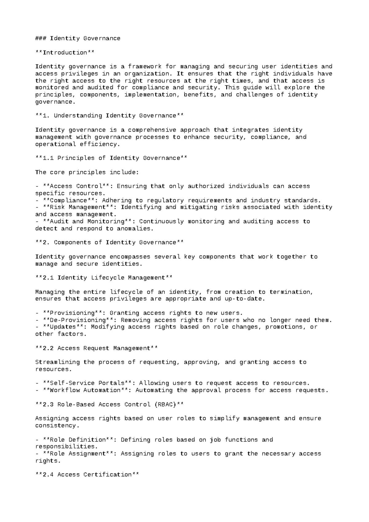 Identity governance - Identity Governance Introduction Identity ...