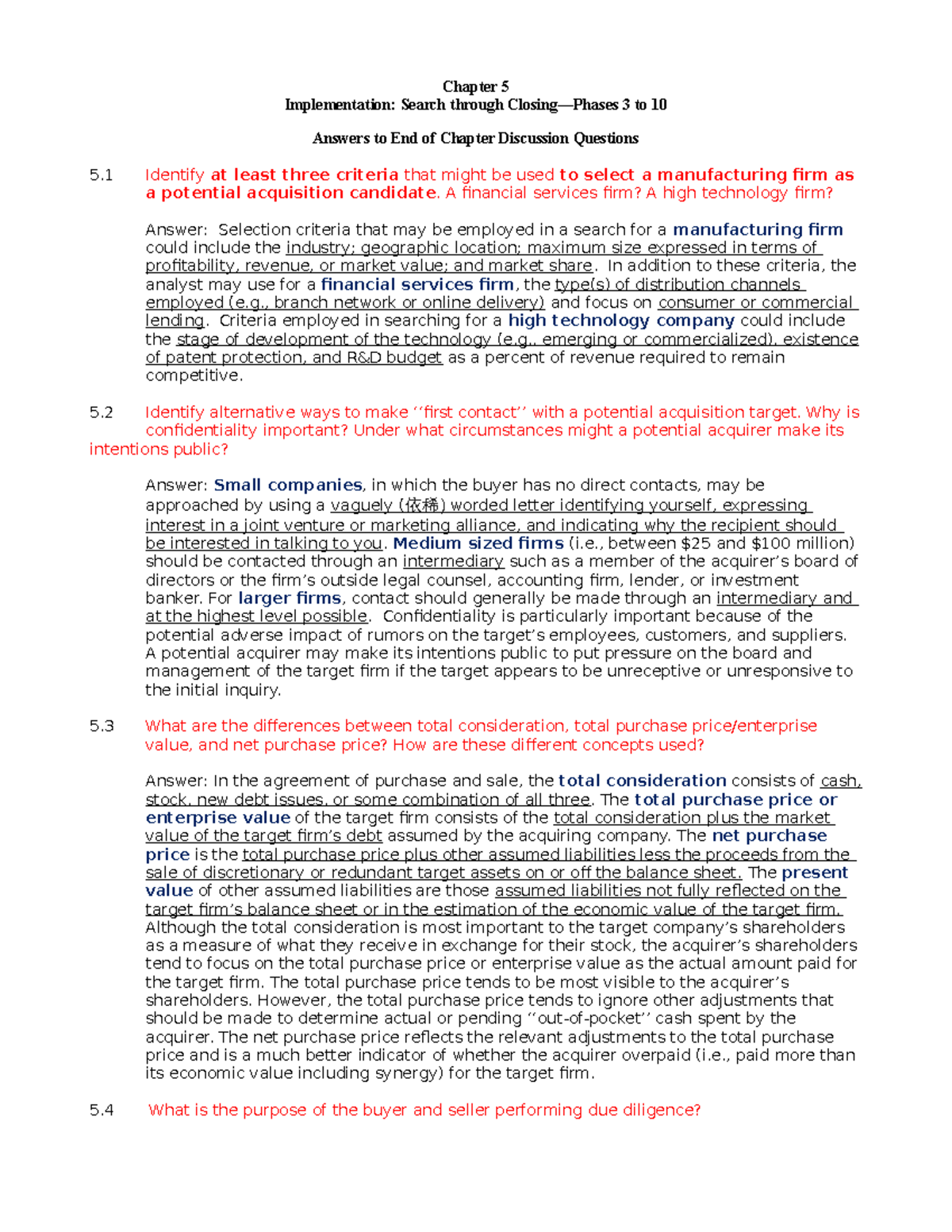Chapter 5 - Accounting - Chapter 5 Implementation: Search through 3 to 10 Answers to End of ...