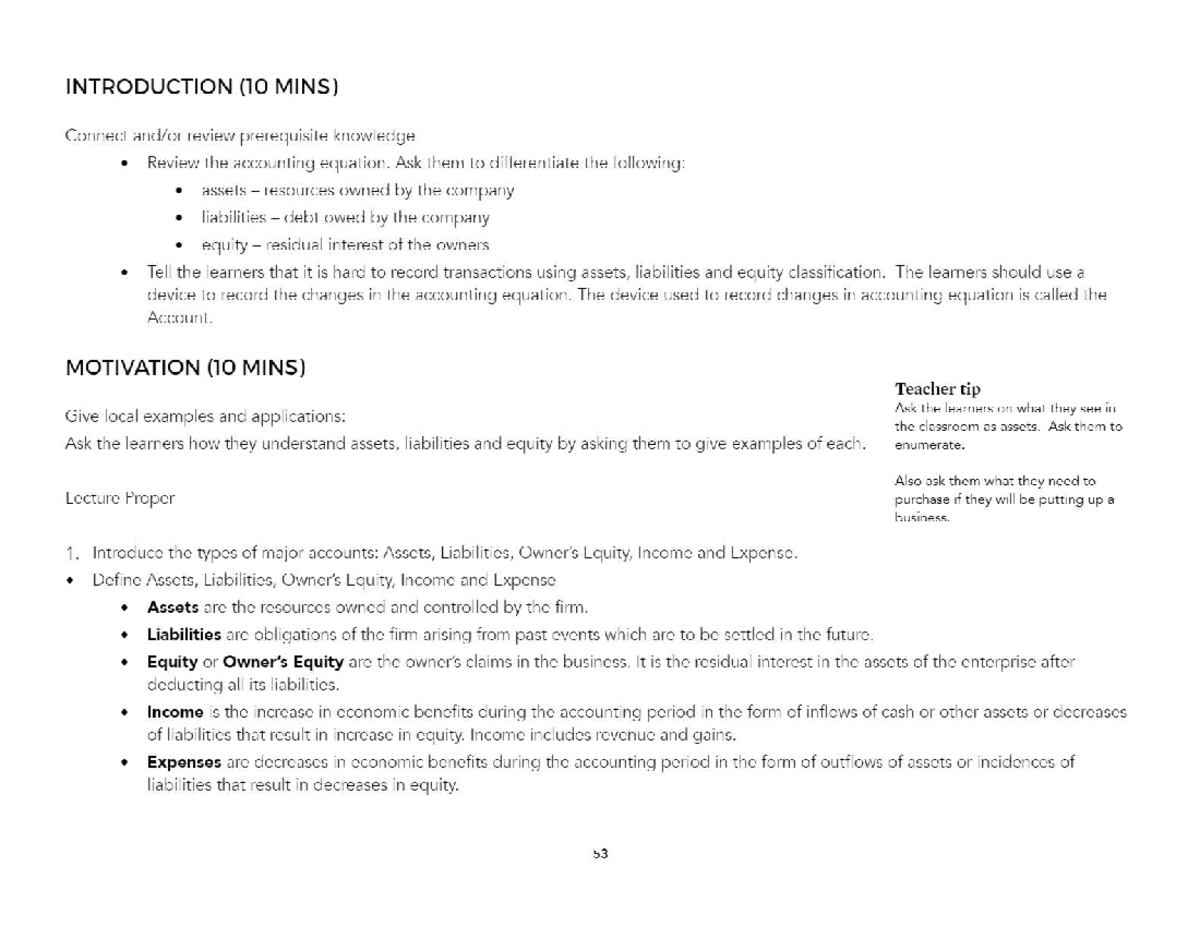 Type of Major Accounts - Business Administration - Studocu