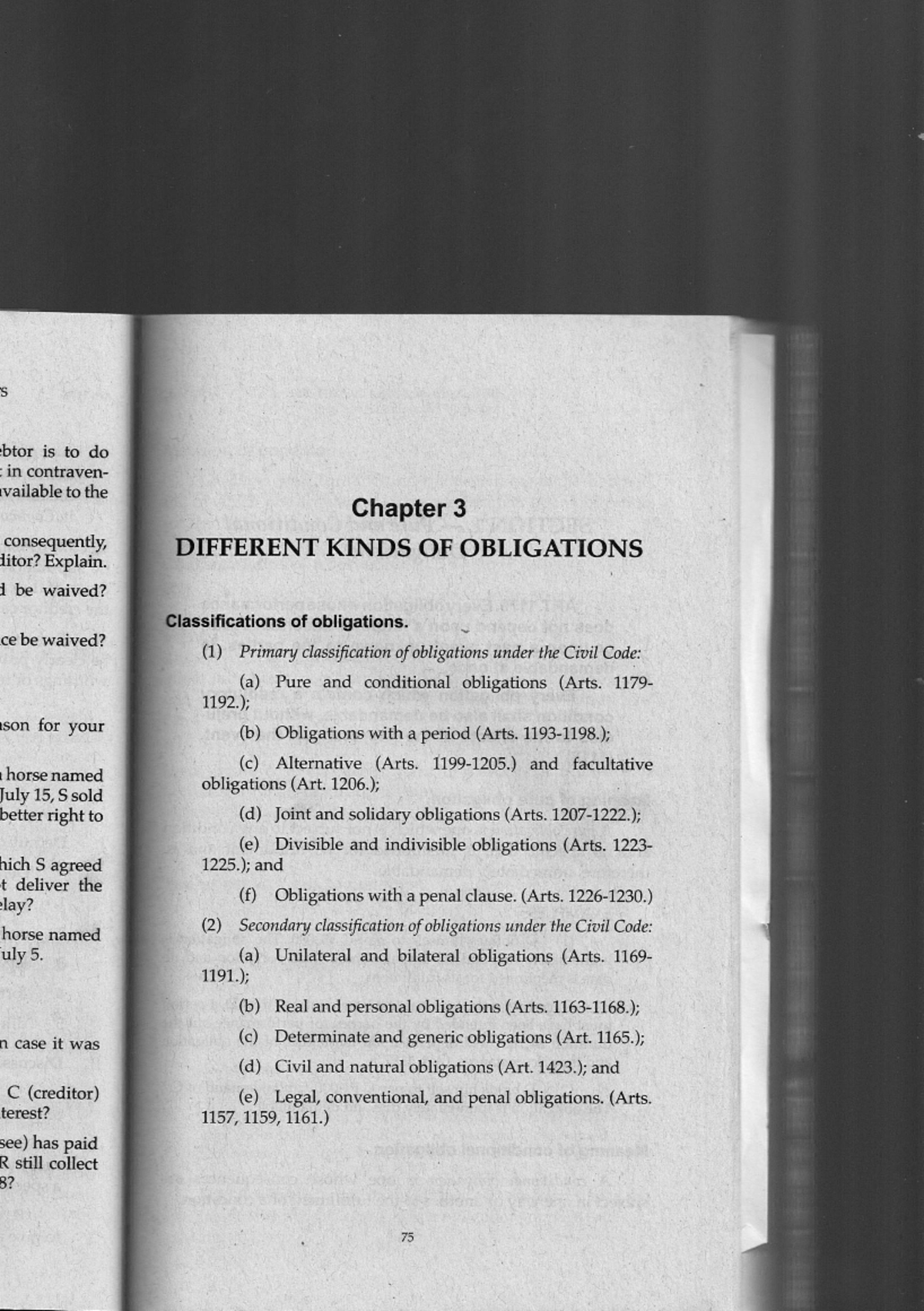 Chap 3 Sec 1 Pure and Conditional Obligations - Chapter 3 DIFFERENT ...