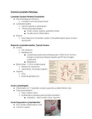 The Lymphatic System - The Lymphatic System Immune Status Competence vs ...