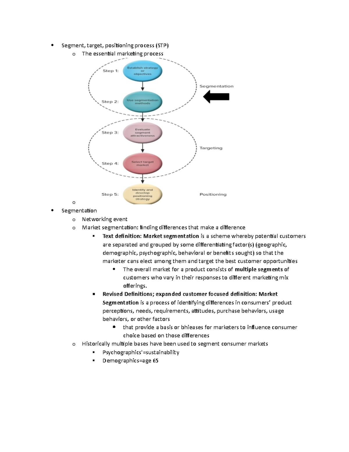 Segmentation and targeting - Segment, target, positioning process (STP ...
