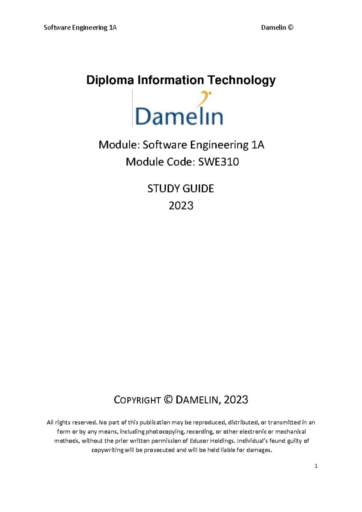 23 HE FT DP IT SWE310 Y3 SG - Diploma Information Technology Module ...