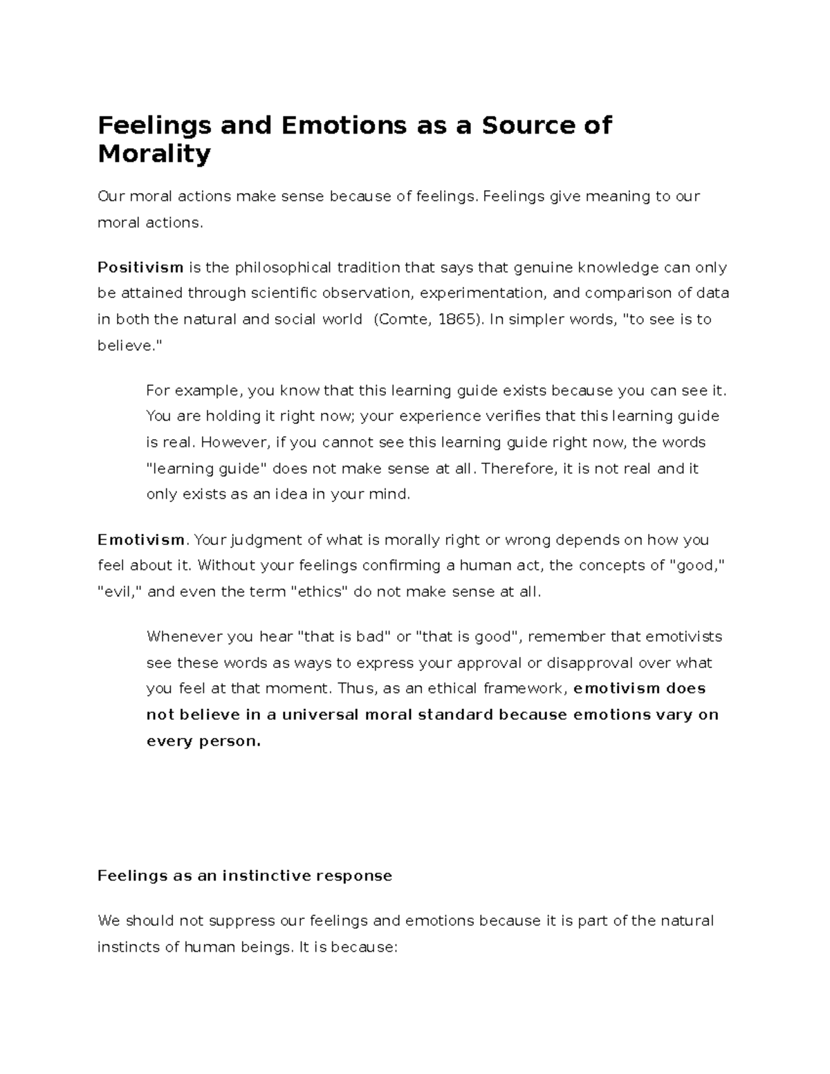 Feelings and Emotions as a Source of Morality - Feelings and Emotions ...