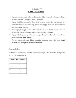 Lesson III Demand Analysis - LESSON III DEMAND ANALYSIS Demand is ...