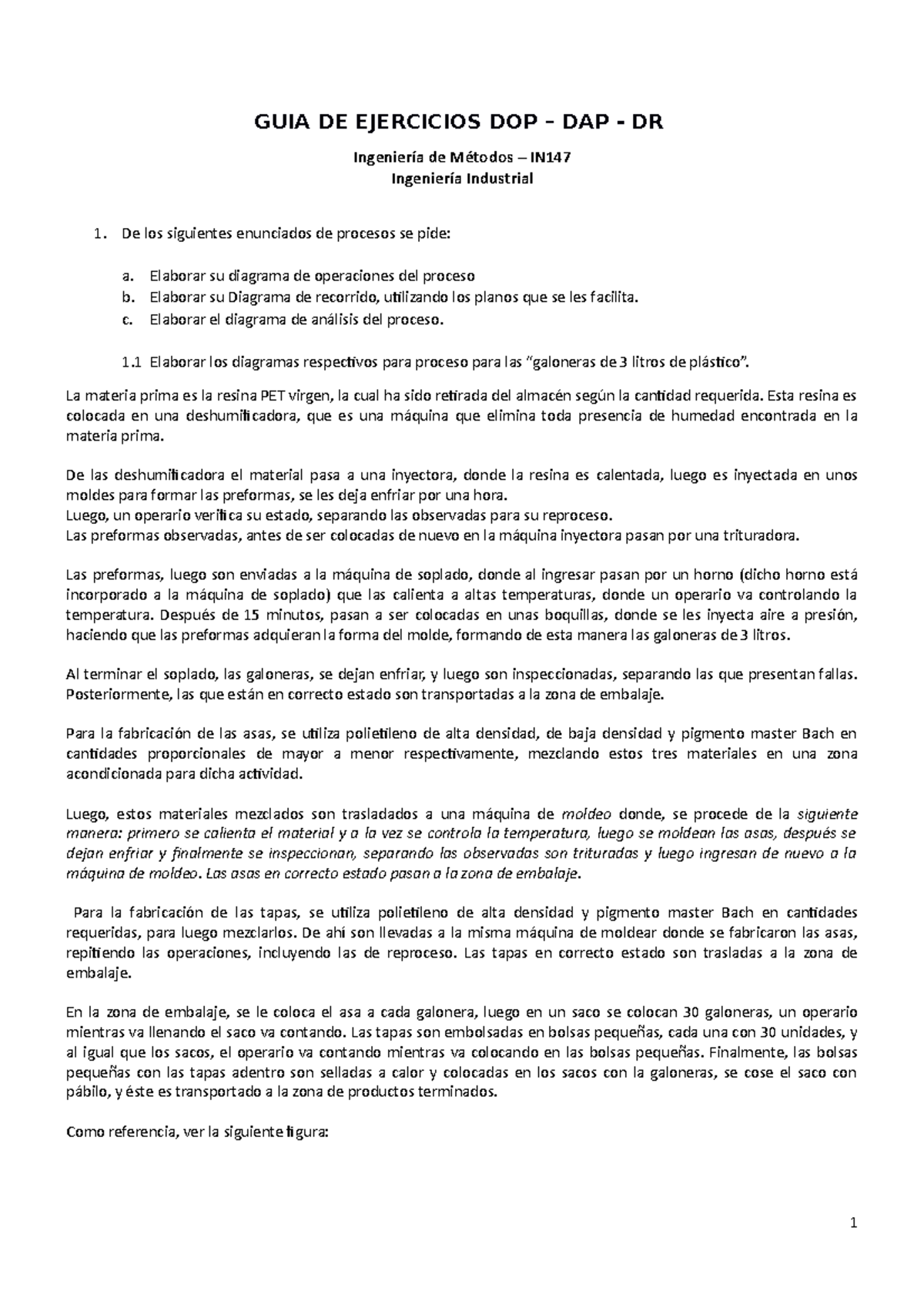 Ejercicios parte 1 para imprimir (DOP - DAP) - GUIA DE EJERCICIOS DOP ...
