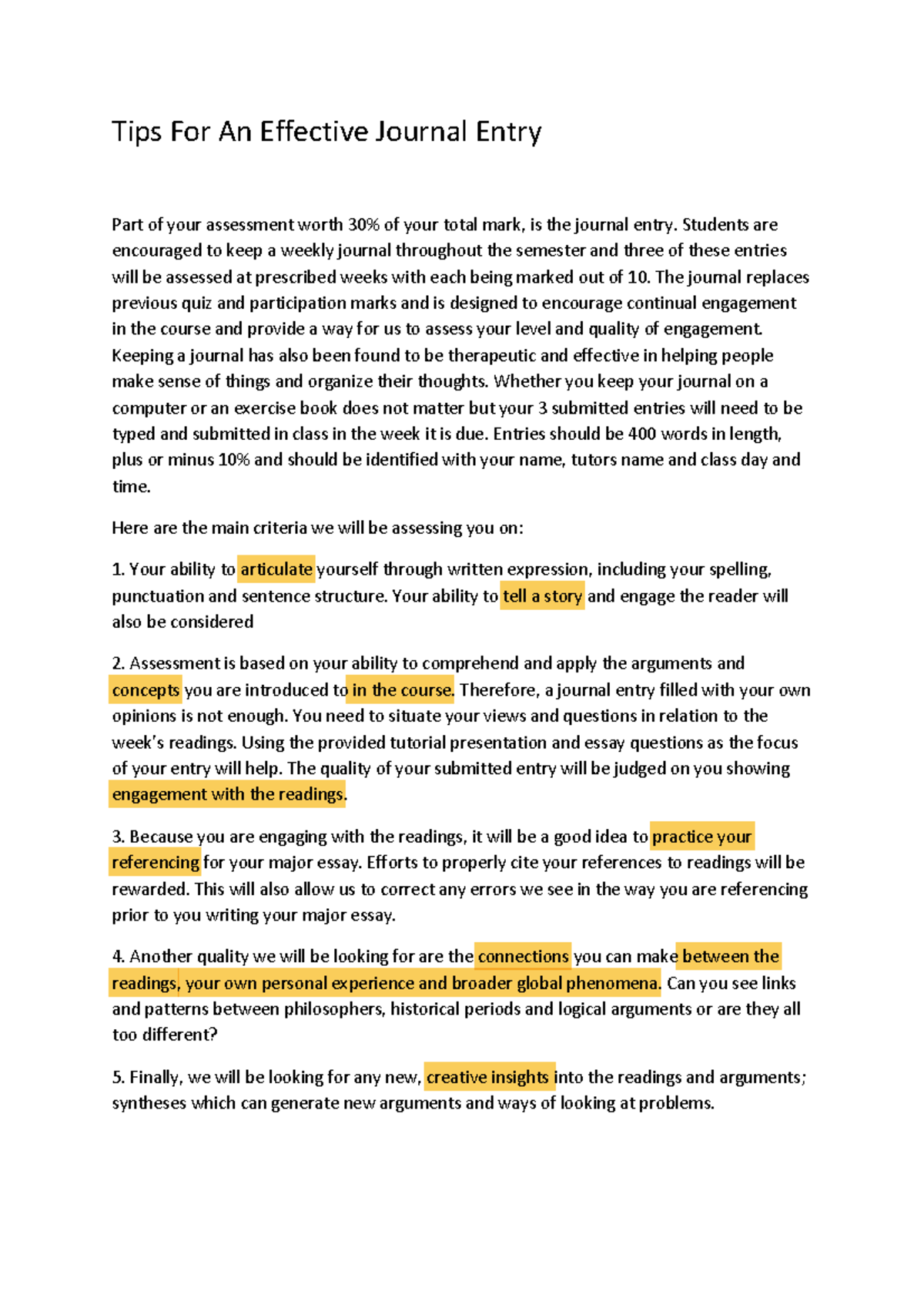 Journal Entry Tips Warning TT Undefined Function 32 Tips For An