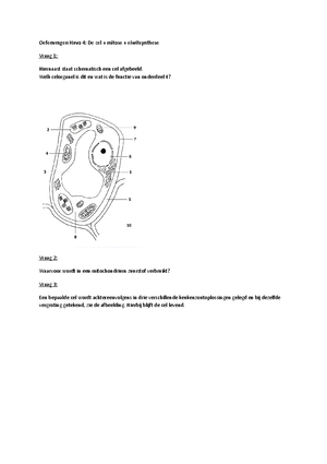 Opdrachten havo osmose - Vragen diffusie, osmose en transport Havo ...
