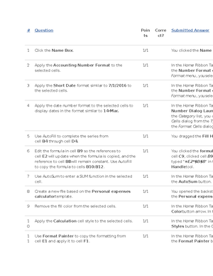 Excel Chapter 3 Exercise (Revised)1 - 11/6/2020 Excel Chapter 3 ...