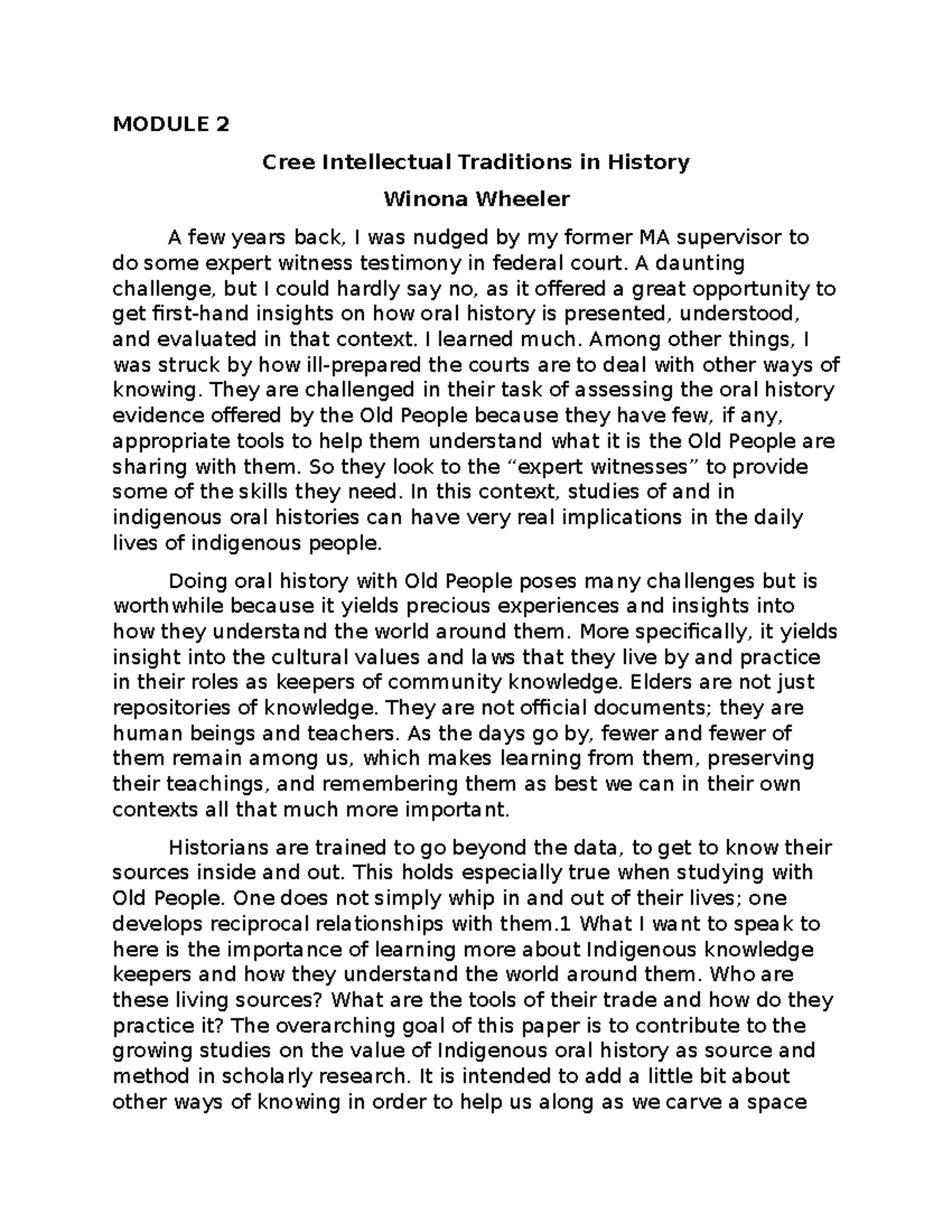 IND Module 2 - university class note from the lectures - MODULE 2 Cree ...