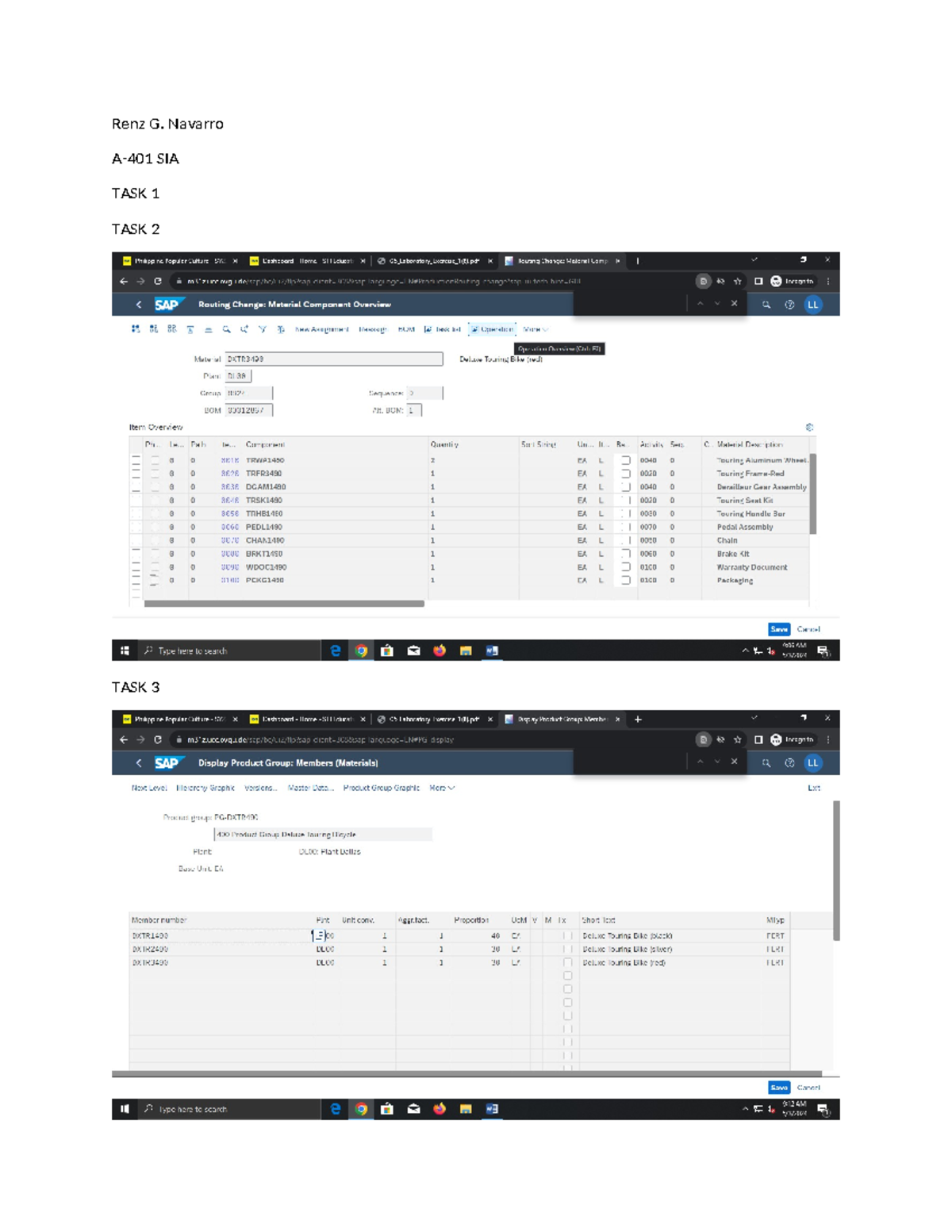 05 LAB SIA NAV 2 - ssss - Bachelor of Information in Technology - Renz G. Navarro A-401 SIA TASK ...