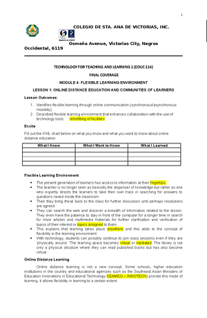 Module 3 - Lesson-1-Non-digital-and-Digital-tools - 1 TECHNOLOGY FOR ...