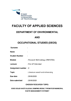 FISA Research Report Template - RESEARCH REPORT INSTALLATION OF 40Kw ...