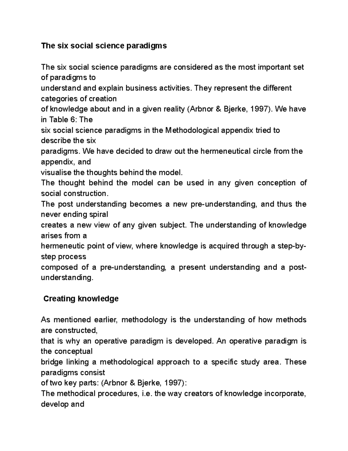 The six social science paradigms internet marketing - The six social ...