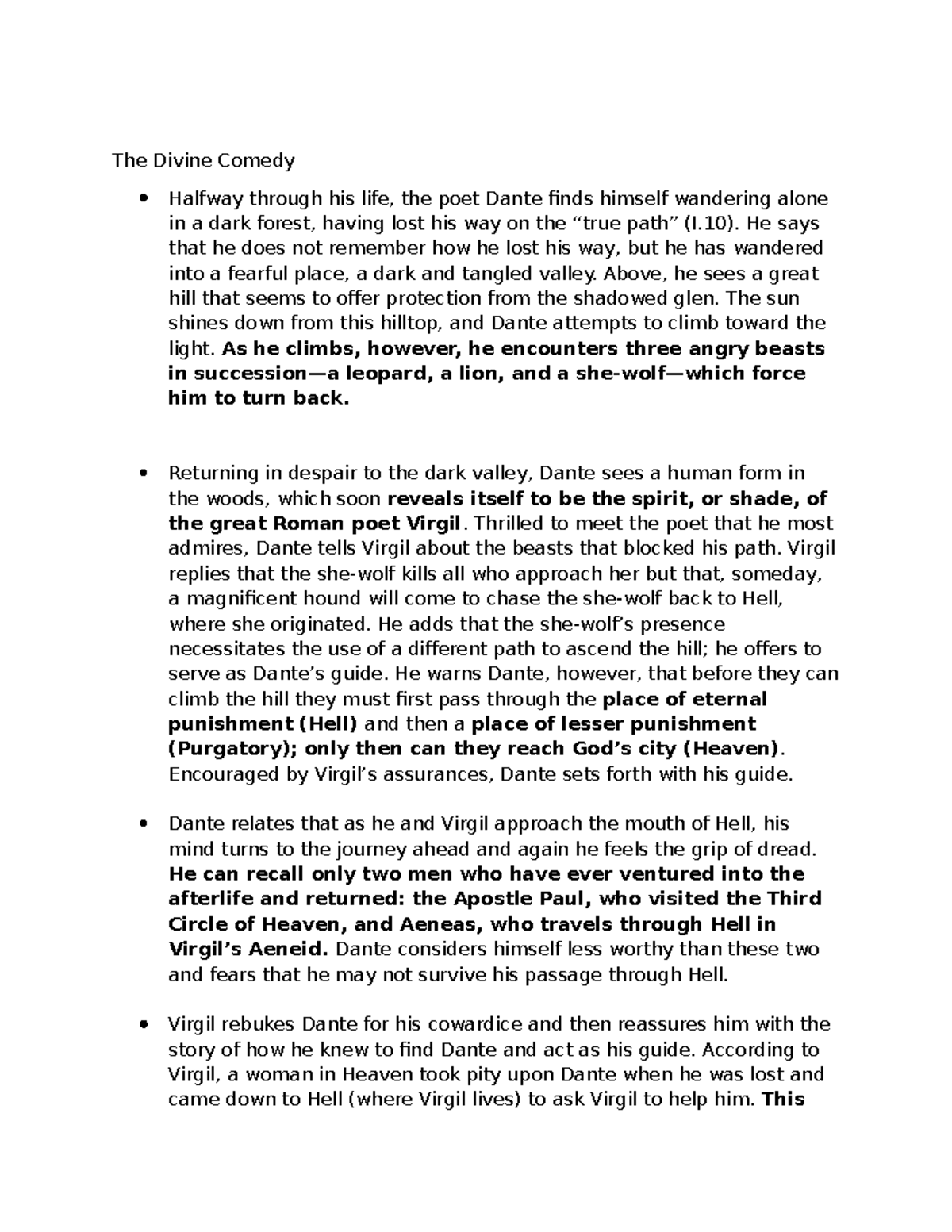 THE Divine Comedy - Notes - The Divine Comedy Halfway through his life ...