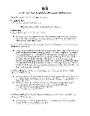 PSY 108 Module Three Activity Template - Then answer the following ...