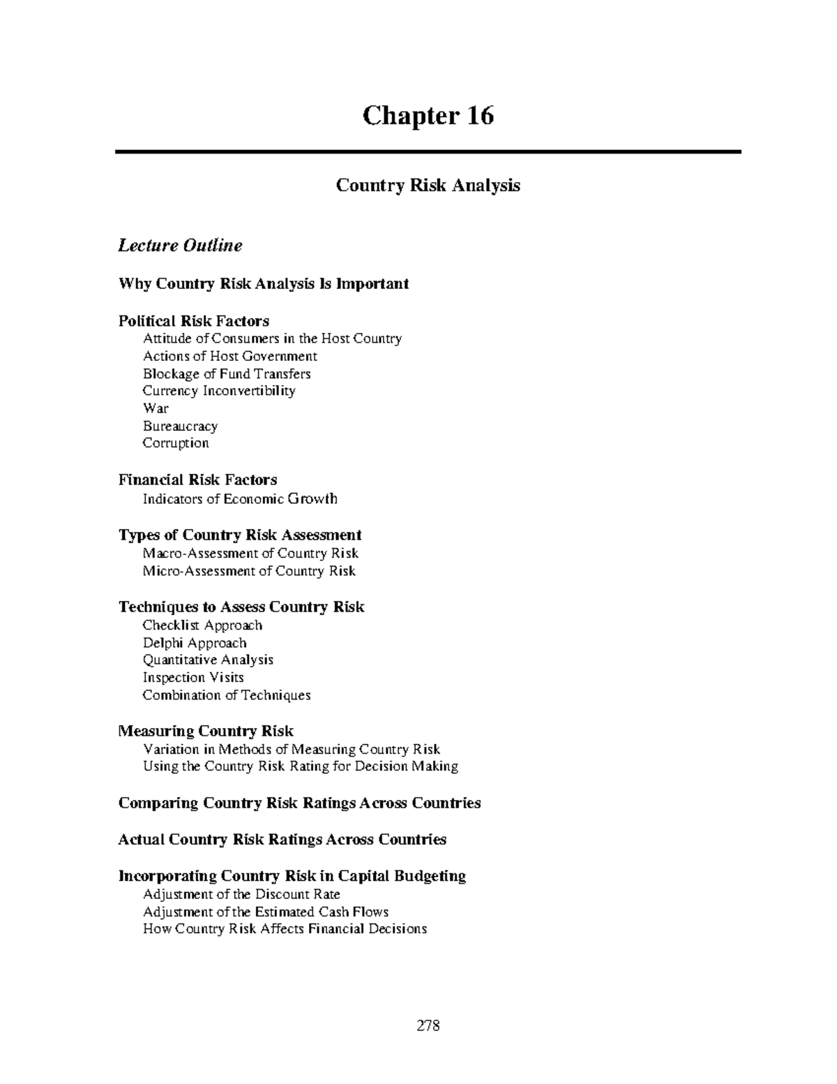 Chapter 16 Country Analysis 278 Chapter 16 Country Risk Analysis chapter-16-country-analysis-278-chapter-16-country-risk-analysis