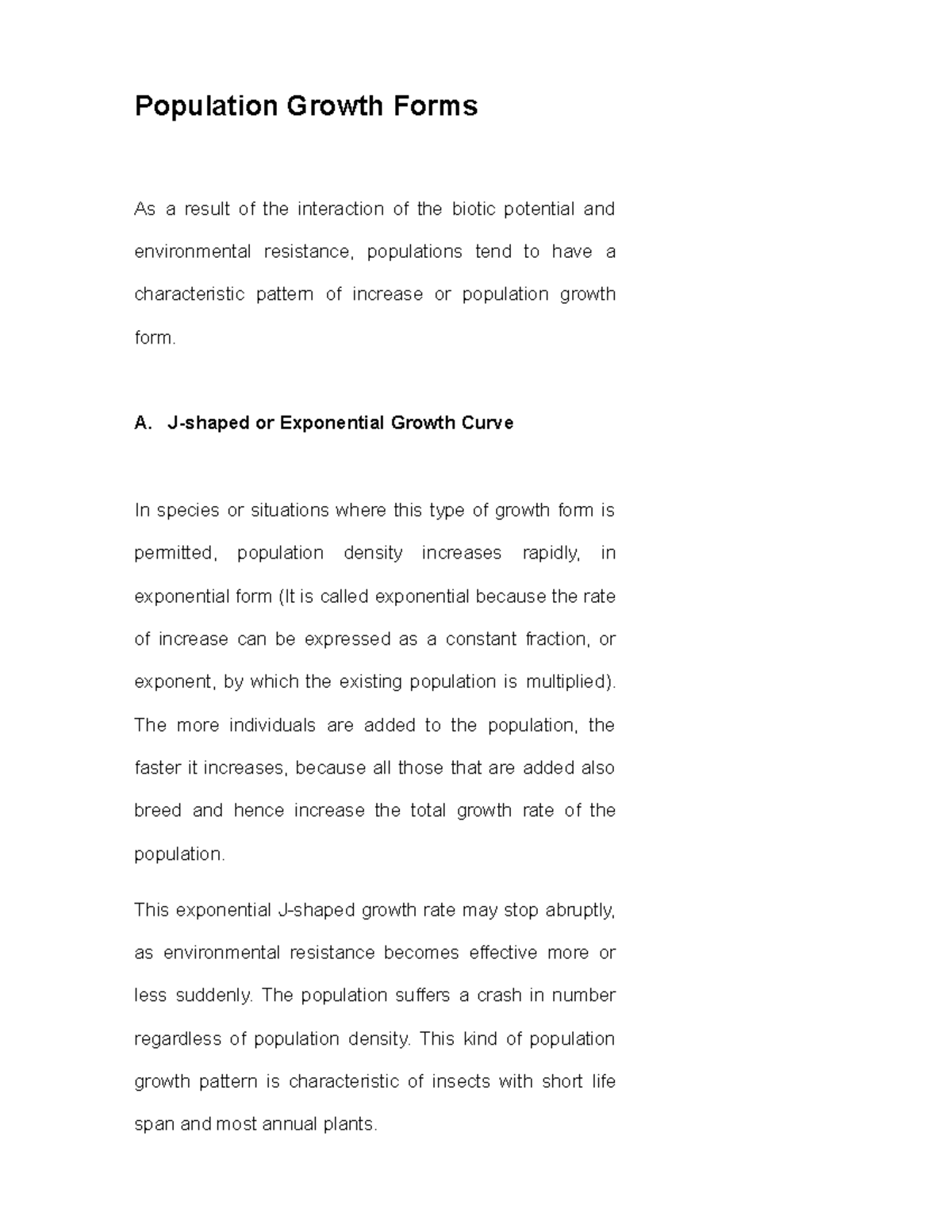 What Are The Two Basic Types Of Population Growth - Design Talk
