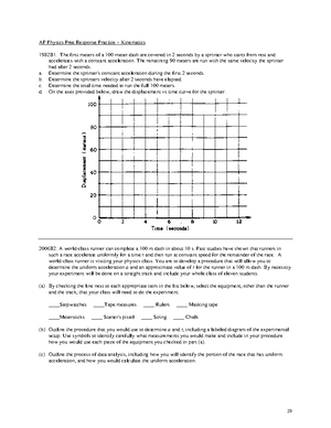 1c kinematics mc key - ANSWERS - AP Physics Multiple Choice Practice ...