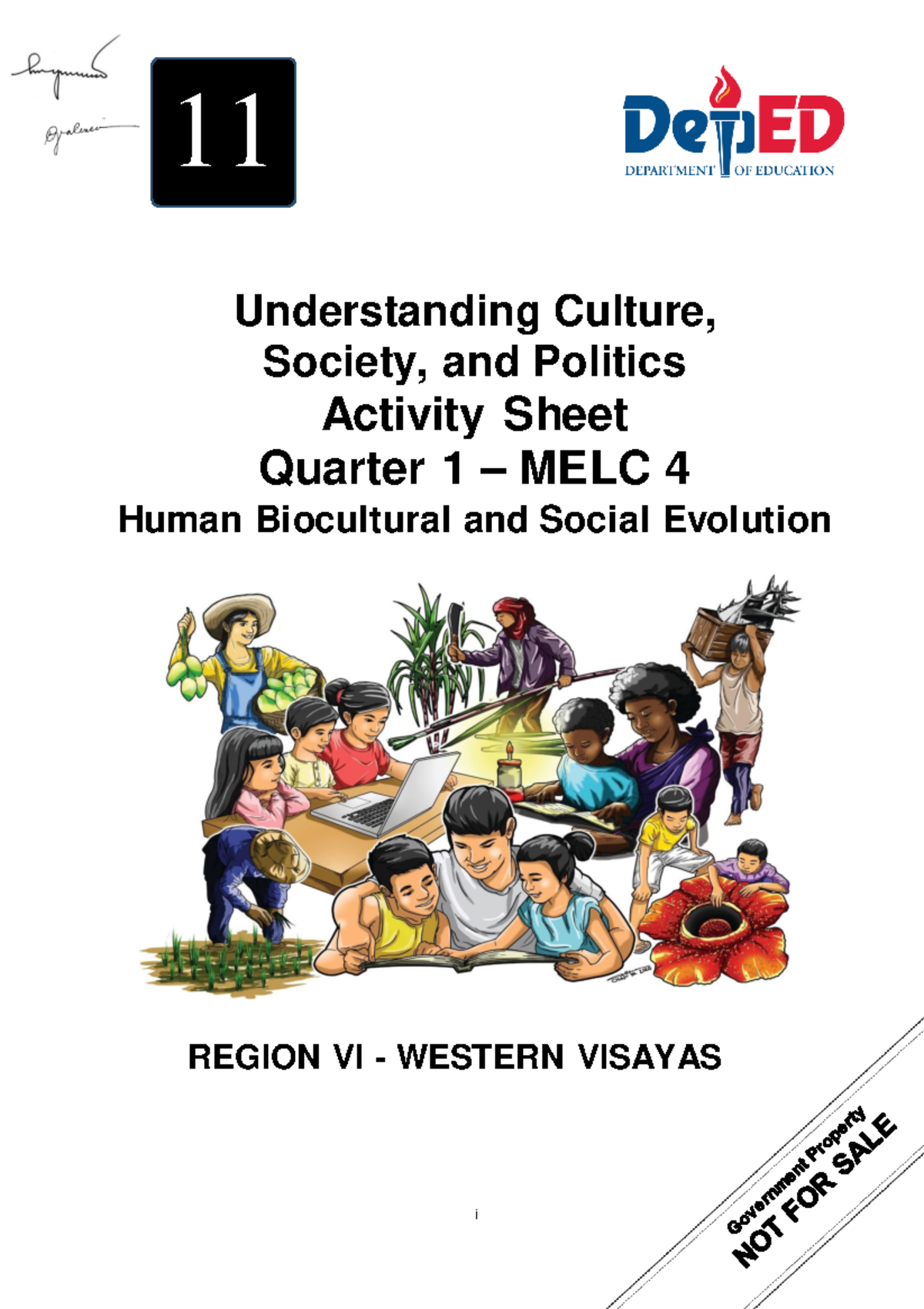 Final Understanding Culture Society and Politics 11 LAS 4 - i REGION VI ...