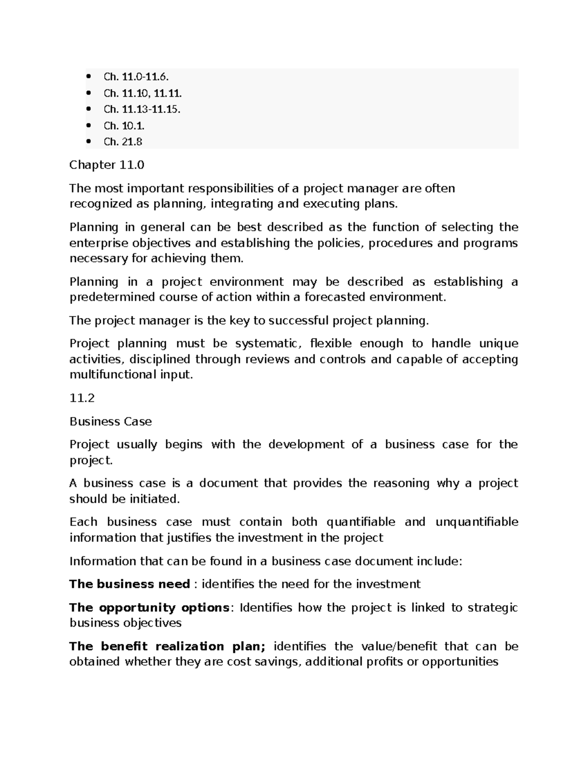Scope Planning and quality - Ch. 11.0-11. Ch. 11, 11. Ch. 11.13-11. Ch ...