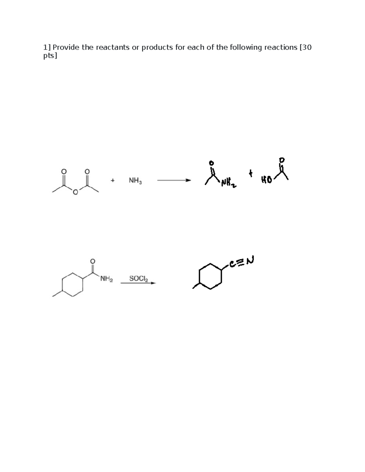 Exam 3 Prob Sess 1 - Problem session 1 Exam 3 - 1] Provide the ...