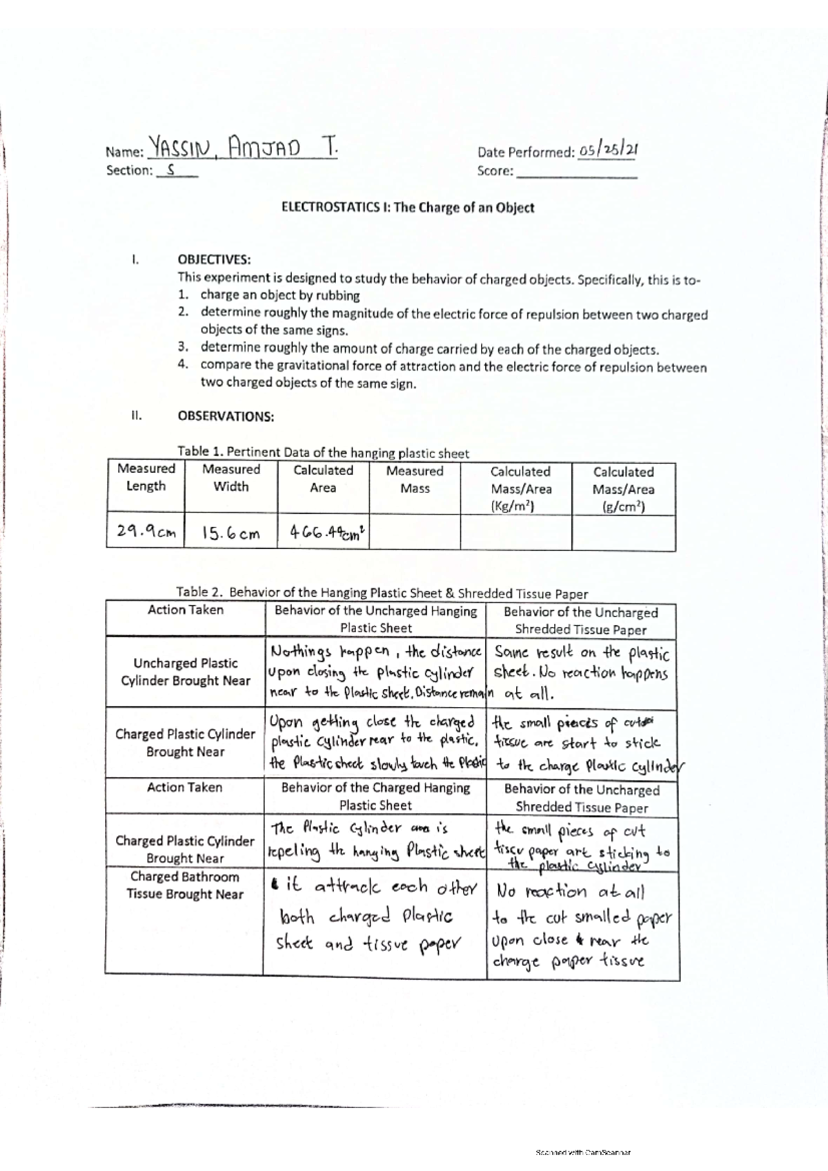 Lab-activity-1 - pyhsics - Bs Physics - Studocu