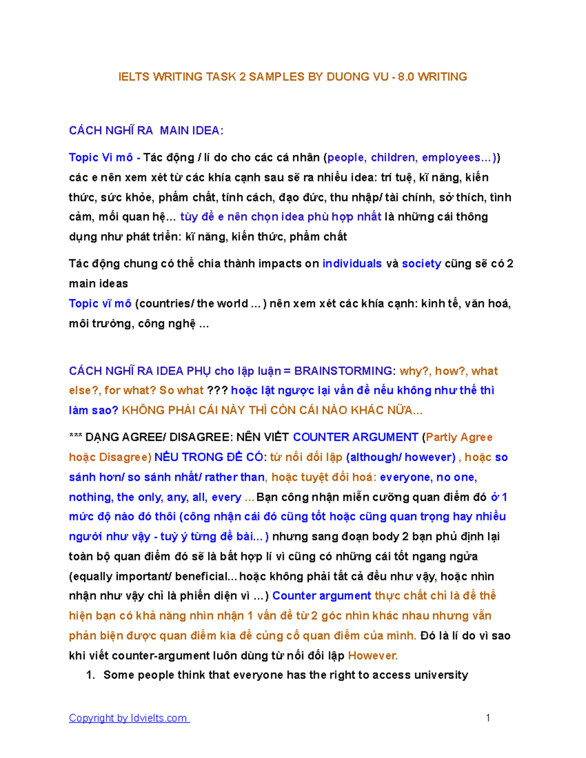 2. Sample Essays 8.0 by Duong VU - IELTS WRITING TASK 2 SAMPLES BY ...