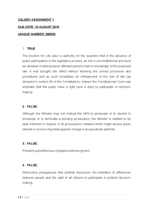 WS basic concepts - CONSTITUTIONAL LAW PART 1: INTRODUCTION 1 BASIC CONSTITUTIONAL CONCEPTS 1 ...
