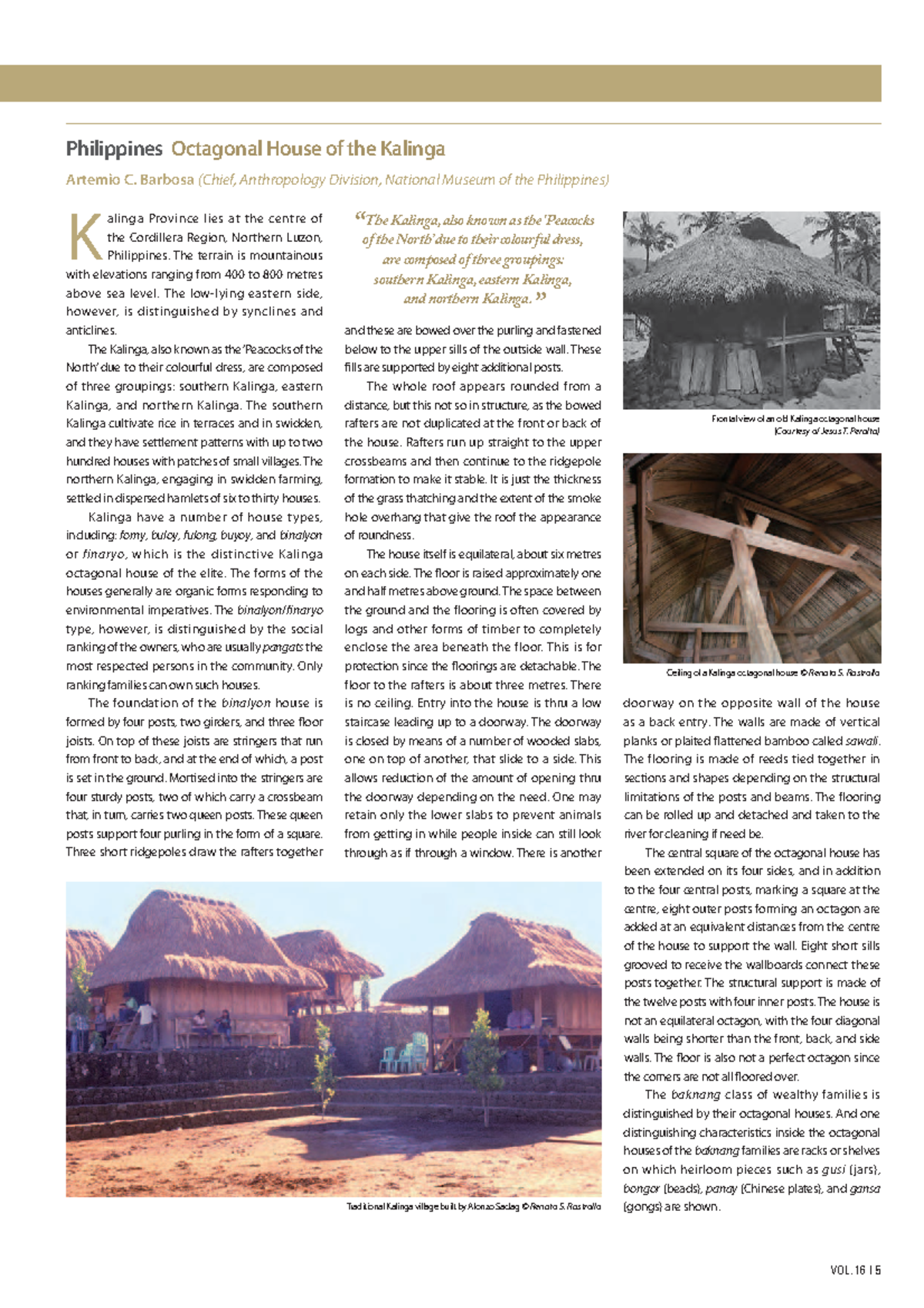 ICH Courier V16 web 4 - bkjnin - VOL. 16 | 5 K alinga Province lies at ...