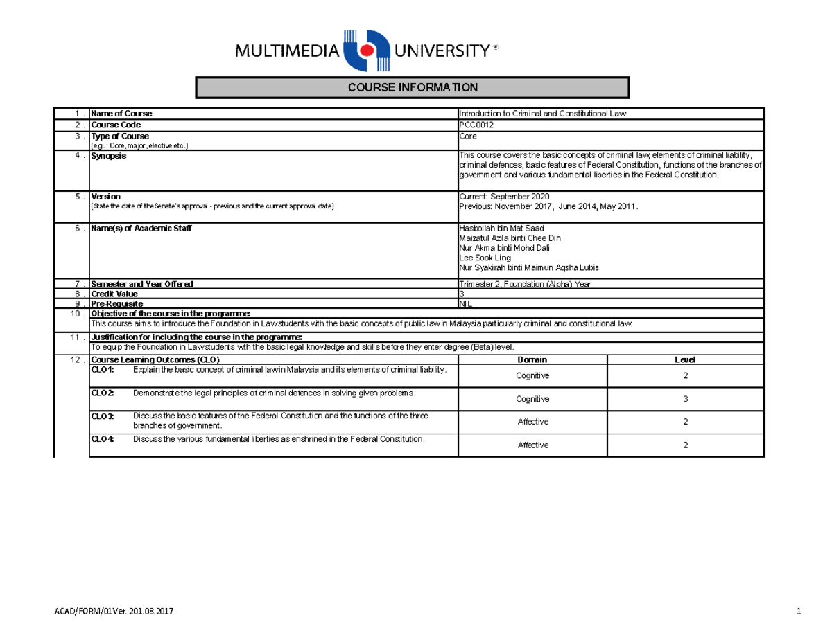 Course Info - 1. 2. 3. 4. 5. 6. 7. 8. 9. COURSE INFORMATION Course ...