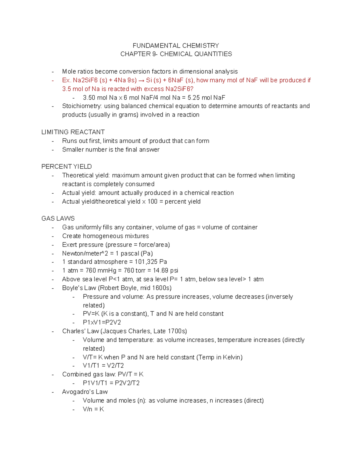 Fundamental Chemistry- Chapter 9 - FUNDAMENTAL CHEMISTRY CHAPTER 9 ...