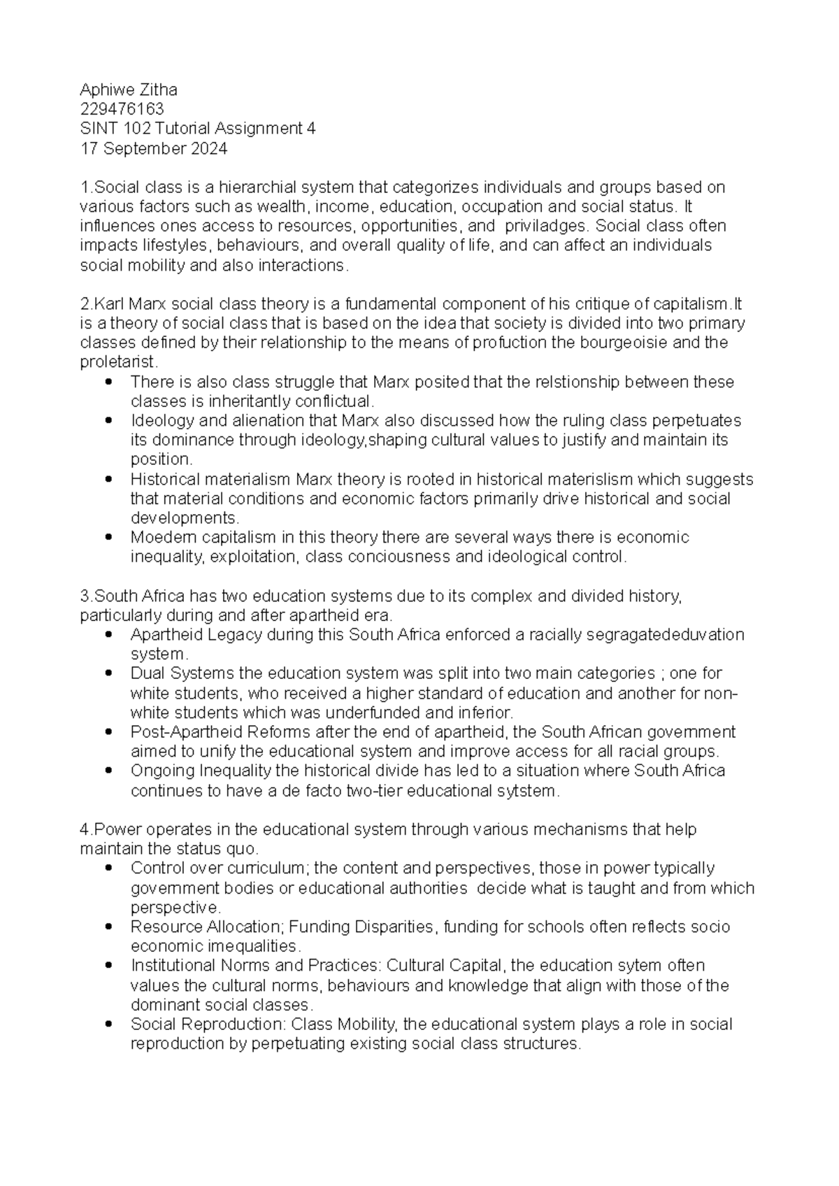Tutorial Assignment 4 - helpful - Aphiwe Zitha 229476163 SINT 102 Tutorial Assignment 4 17 ...