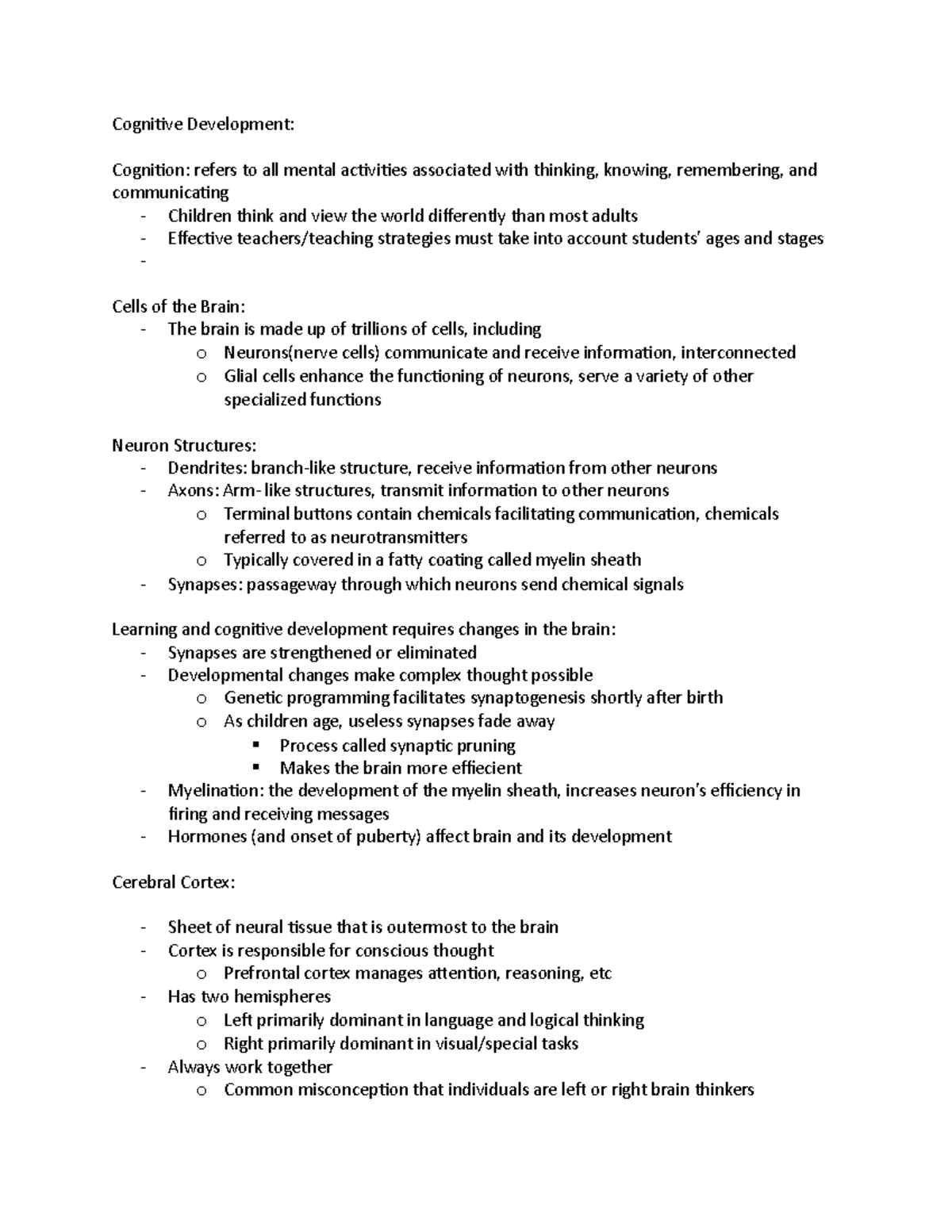 Cognitive Development - Issues of development: Nature- Nurture ...