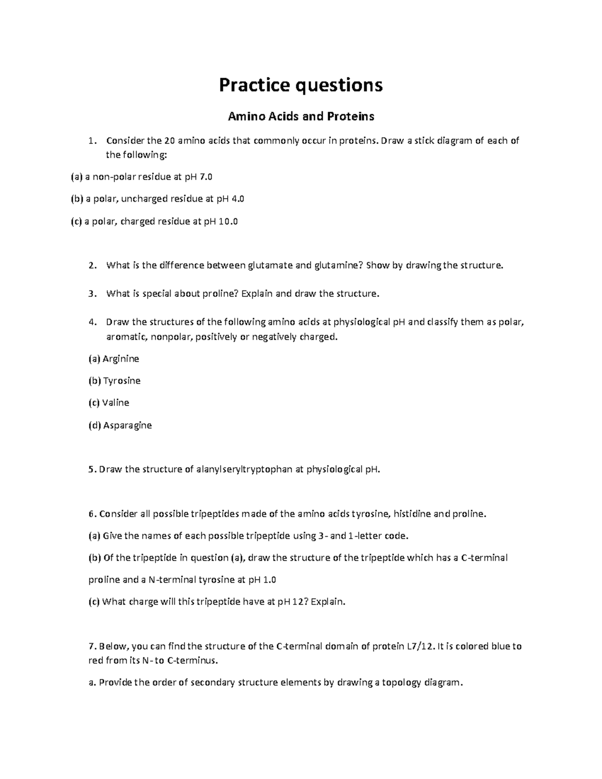 Quiz On Proteins And Amino Acids at JENENGE blog