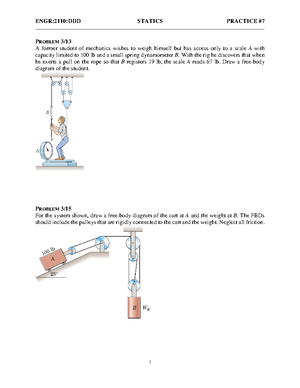 Practice Problems 5 - ENGR:2110:DDD STATICS SPRING 2016 PRACTICE ...
