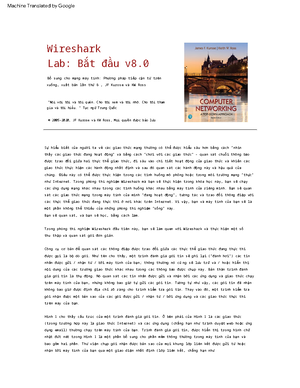 Lab 5 Wireshark ICMP v8 - Wireshark Lab: ICMP v8. Supplement to Computer Networking: A Top-Down ...