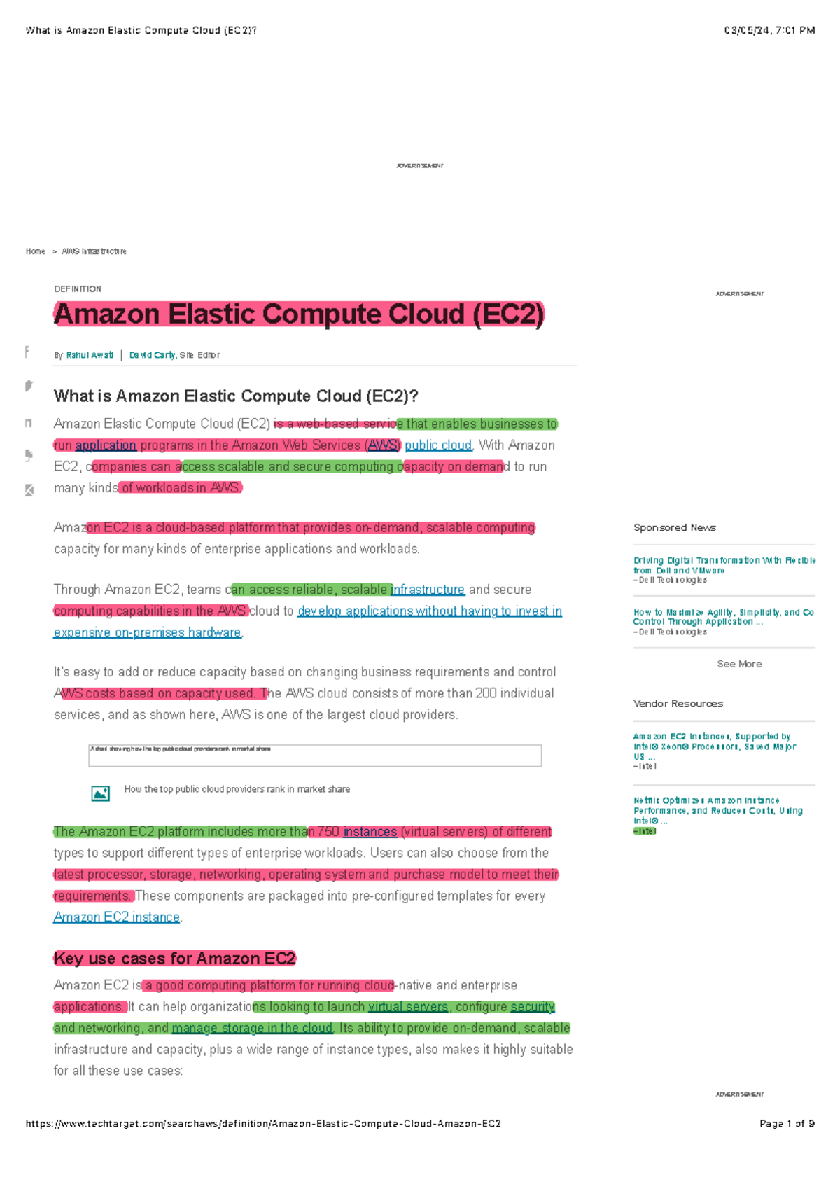 What is Amazon Elastic Compute Cloud (EC2) - Home > AWS infrastructure ...