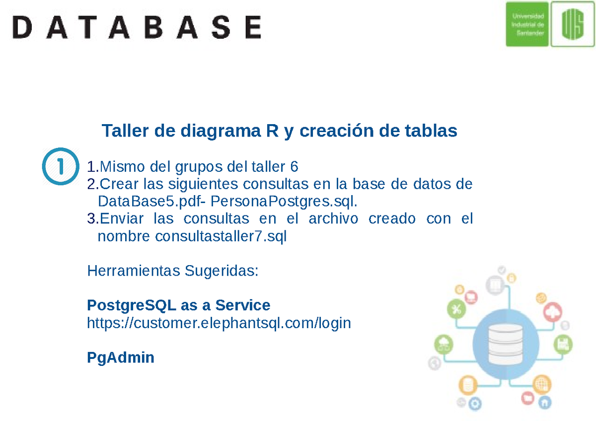 Taller 6 - Taller de diagrama R y creación de tablas 1 del grupos del ...