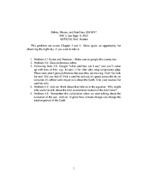 HW 2 - hw2 - Basic Laws of Motion HW 2, due Aug 31st ASTR250, Prof ...