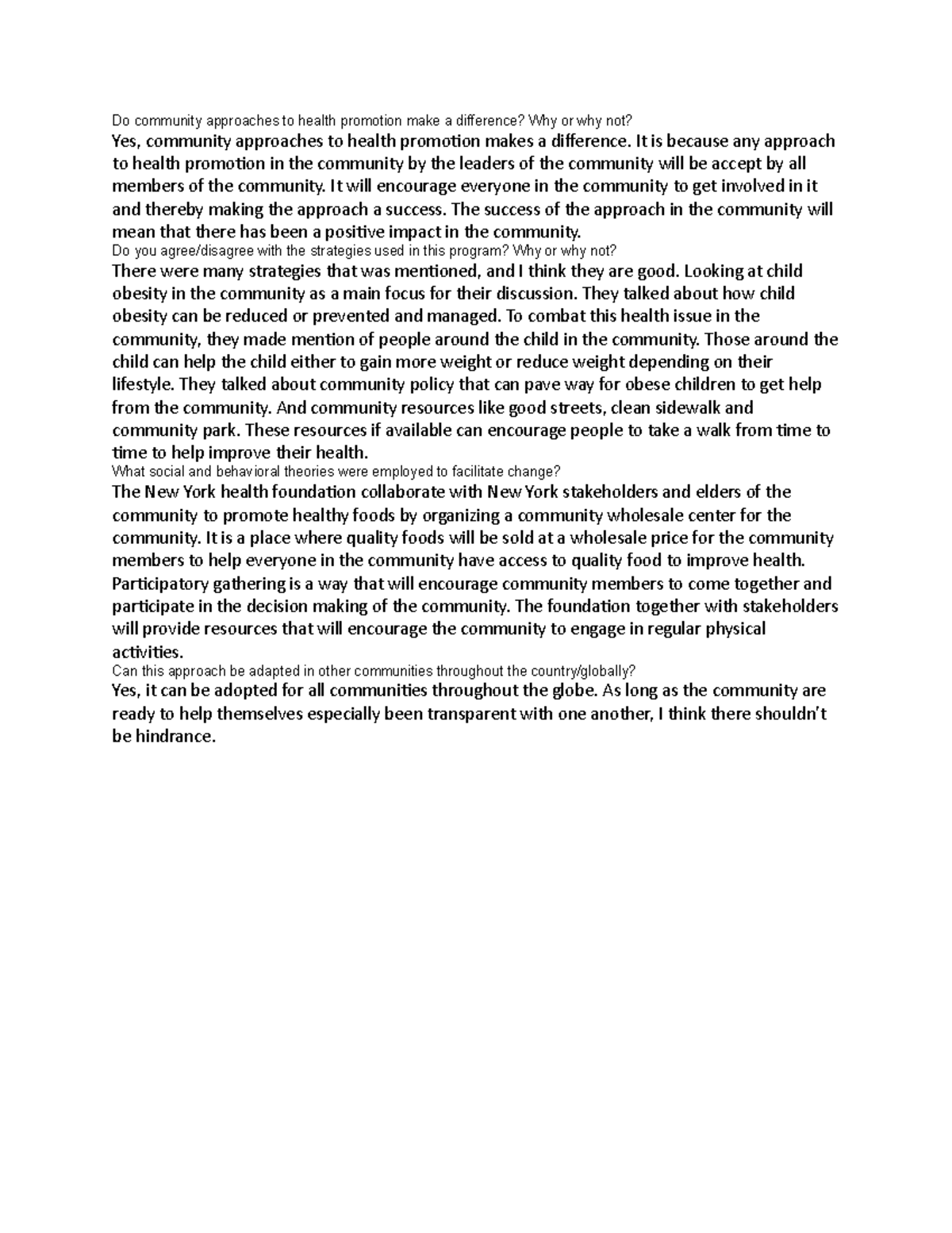 4 - 1 Short Paper Does It Take a Village The Role of Community in ...